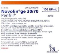 Novolin ge 30 / 70 Penfill Cartridge - Bisonpharmacy.com